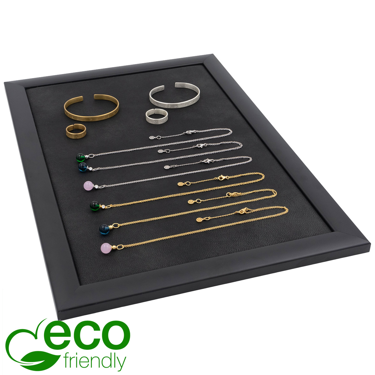 Order FSC® Certified Presentation Tray | Black frame / Black Nabuca ...