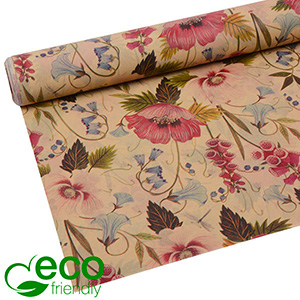 FSC® Certified Tissue paper, chloride & acid free | Beige with Flower ...